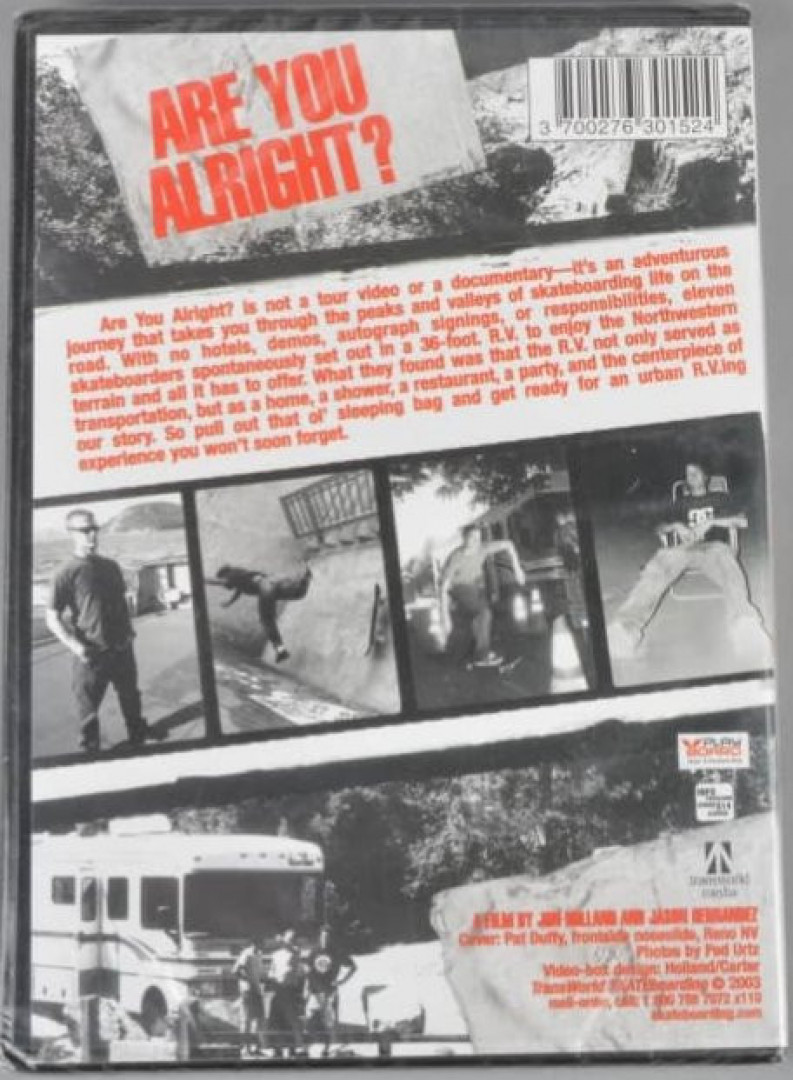 Are You Alright? By Transworld Skateboarding | Skate Sonr