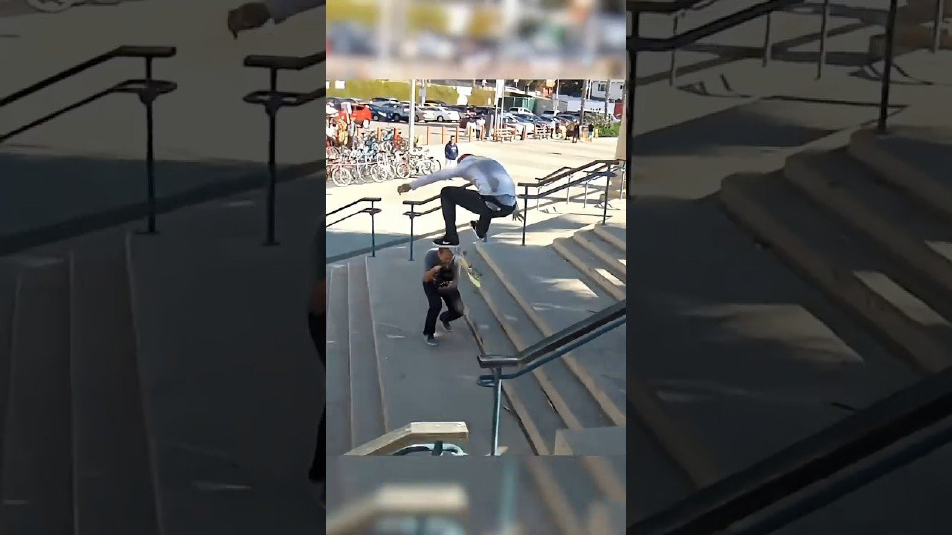 SW double Tre Flip down the Santa Monica Triple Set @shanejoneill ...